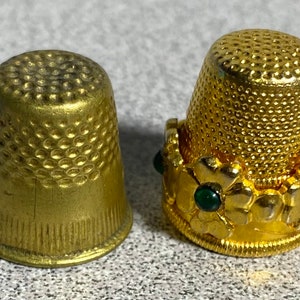 Vintage Brass Thimble Lot From Japan & Austria - Etsy