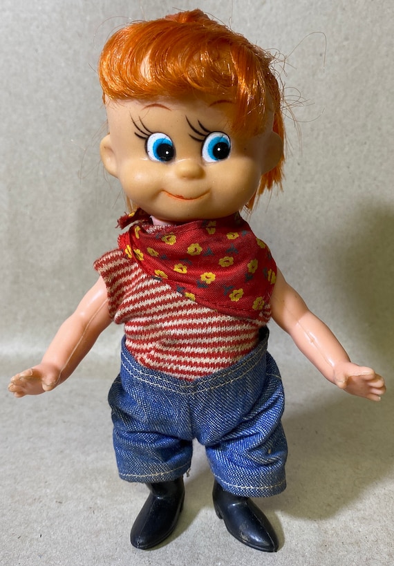 Vintage 1965 Dakin Dream Dolls Cowgirl 7.5 Doll | Etsy