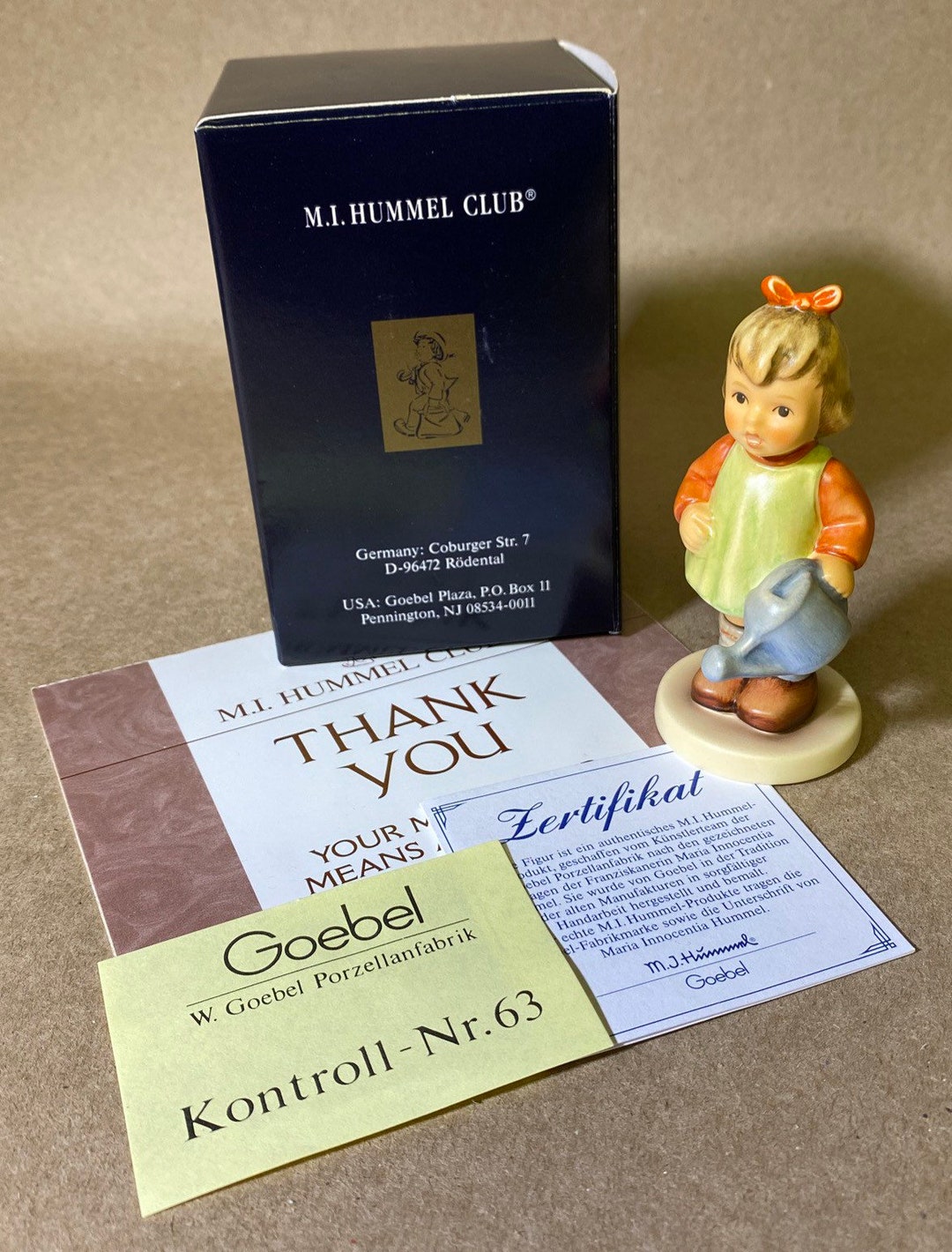 Vintage 1998 Goebel Hummel Club Natures Gift Girl Figurine #1072 HUM 729 - New!! - Etsy