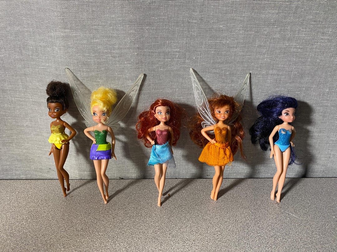 Vintage Tinker Bell & the Great Fairy Rescue Mini Doll 5” Lot - Etsy