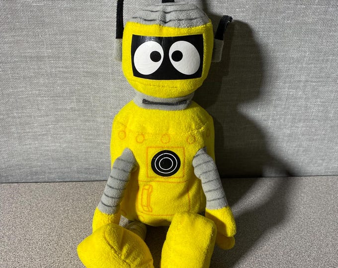 Vintage Ty Beanie Babies Yo Gabba Gabba PLEX Robot 9” Plush - Etsy