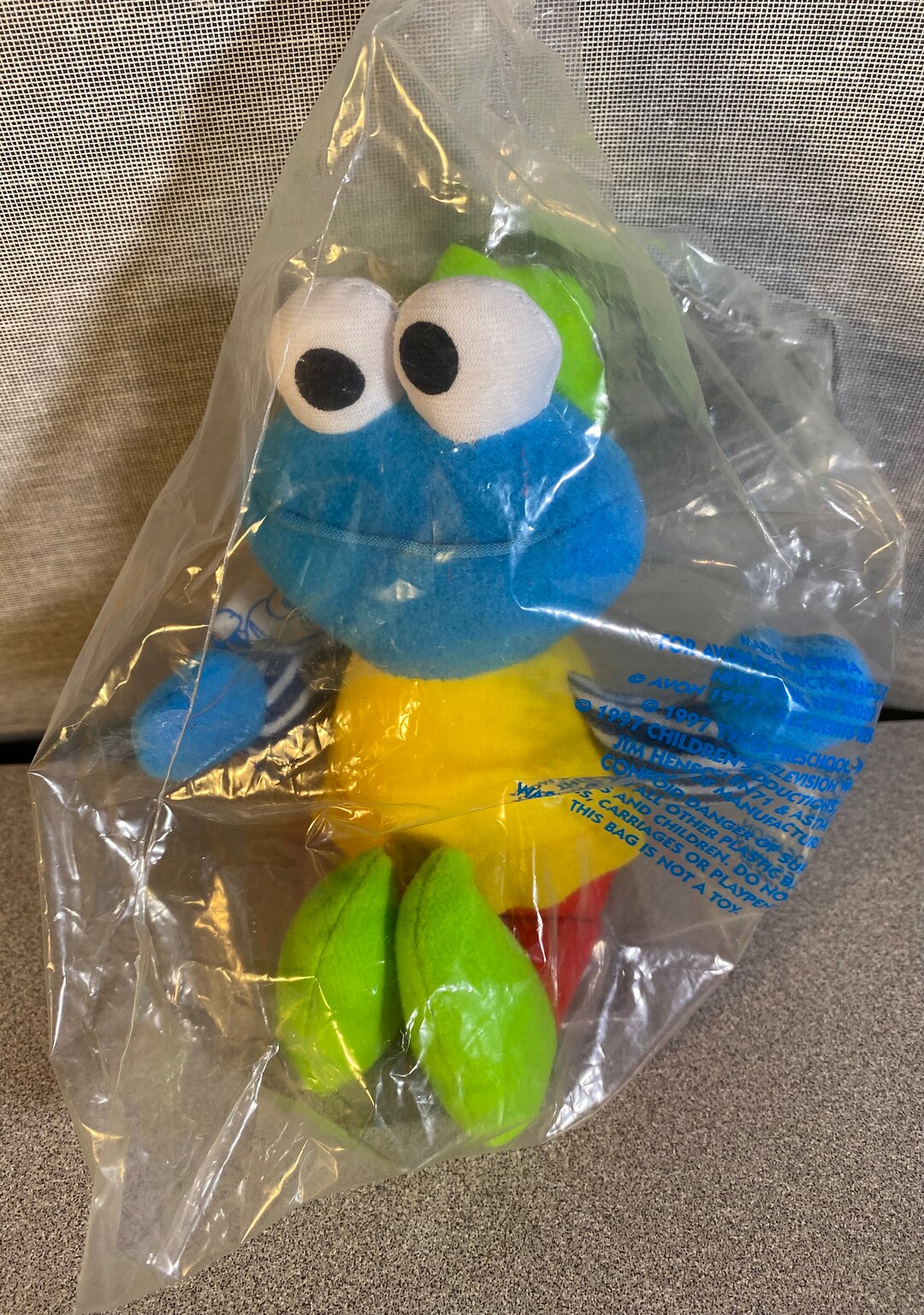 Vintage 1997 Avon Sesame Street Cookie Monster Fairy Tales Soft Pals 7 ...