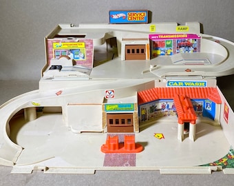1979 Mattel Hot Wheels Service Center Sto and Go Playset Toy - Etsy
