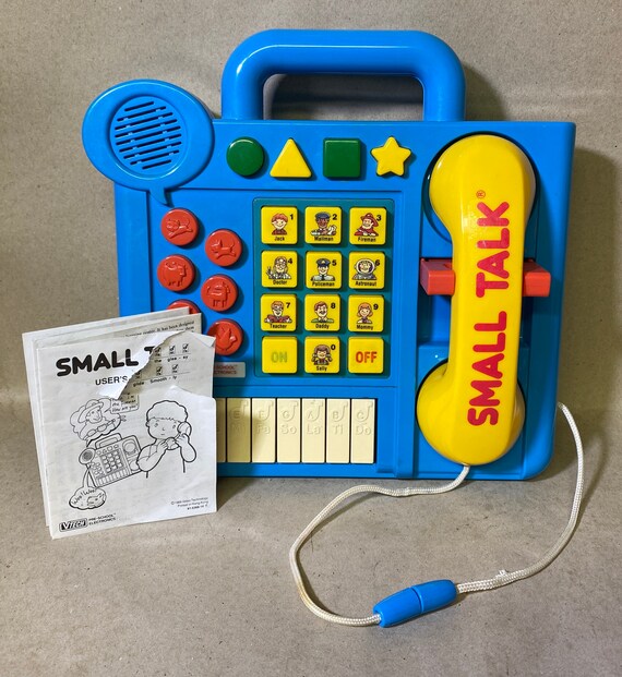 Vintage 1988 Vtech Small Talk Toy Phone Works | Etsy