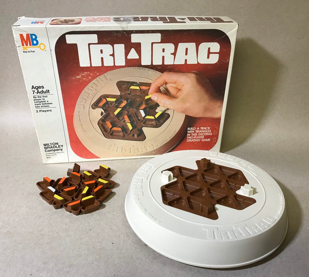Vintage 1980 Milton Bradley Tri-trac Board Game - Complete - Etsy