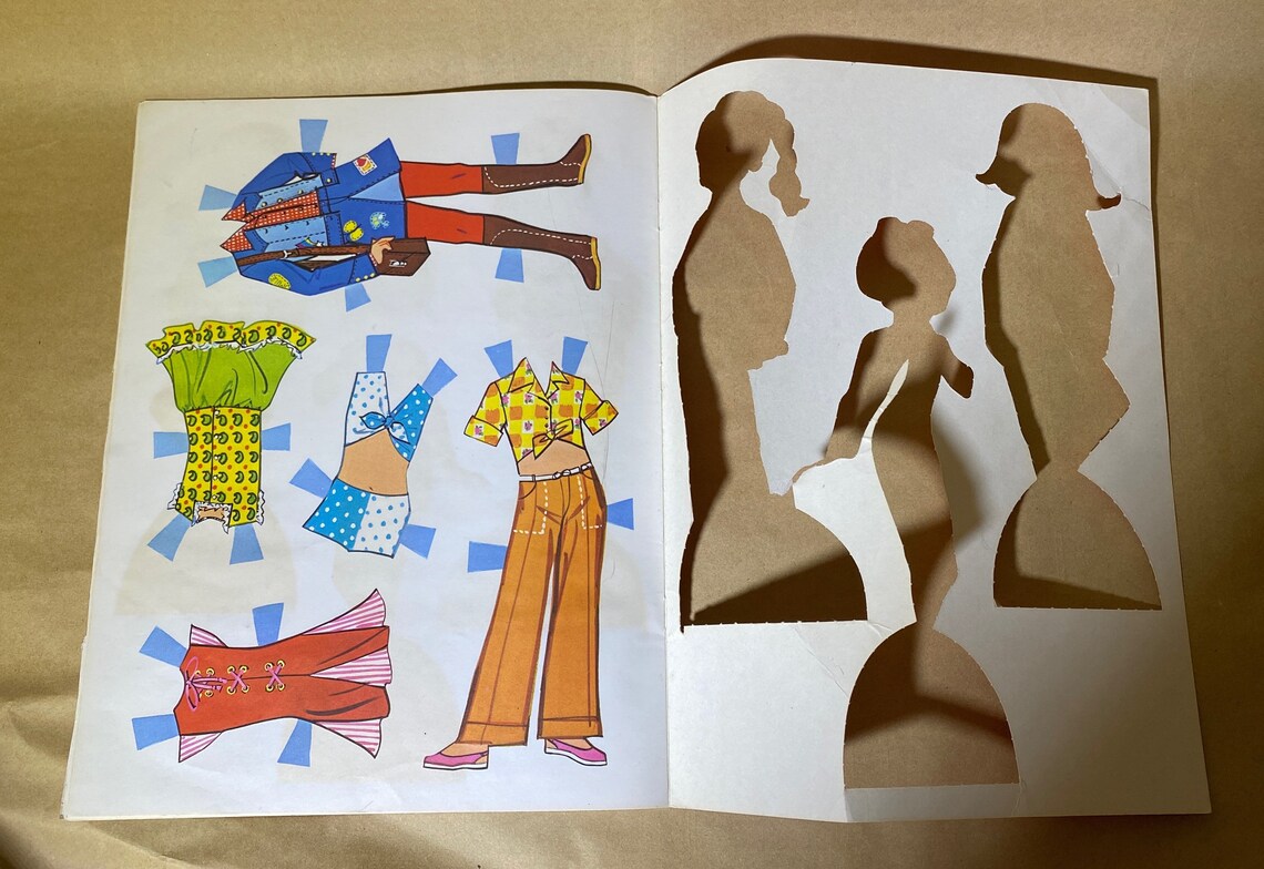 Vintage 1976 Whitman Book Tini Mods Paper Doll Set 5 Uncut Etsy