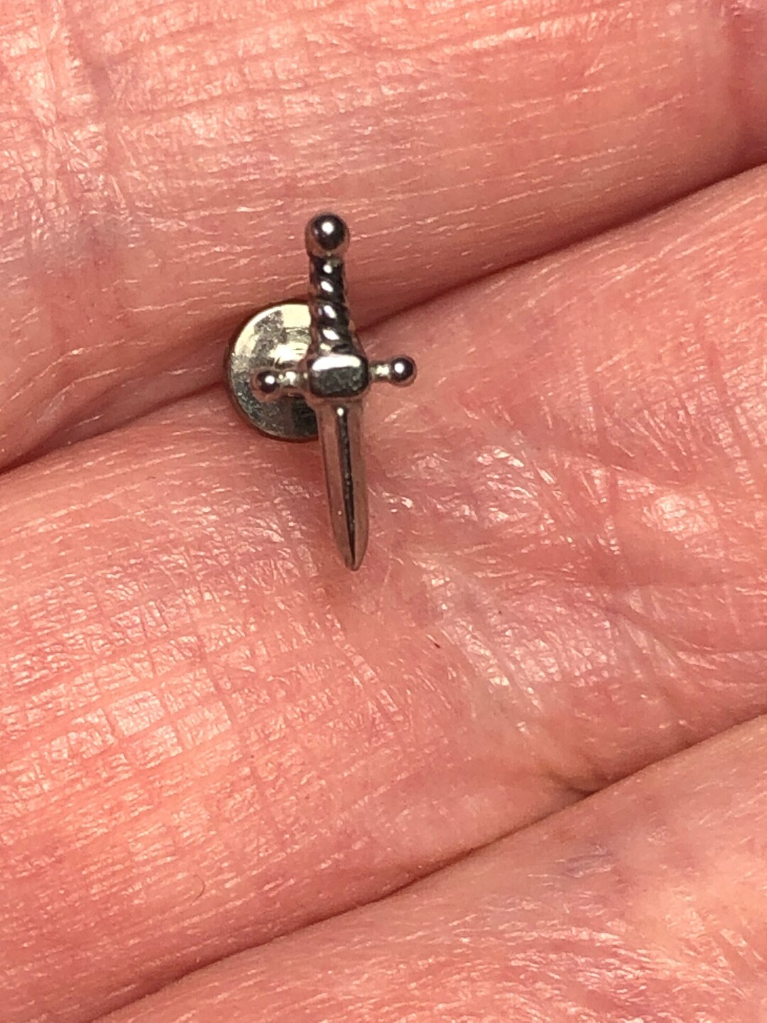 ASTM:F-136 Medical Grade Titanium THREADLESS Labret Stud With Cute Pop in Surgical Steel Mini ...