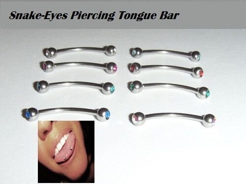 Snake Eyes Piercing Tongue