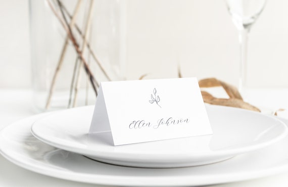 Wedding Dinner Place Cards by Elmwood Paperie | Catch My Party