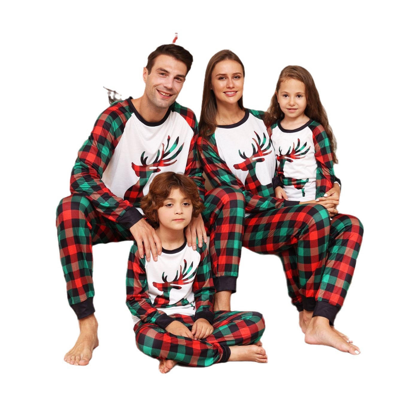 Plaid Red Pajama Christmas Family Matching Pajamas Xmas Pyjama Set ...