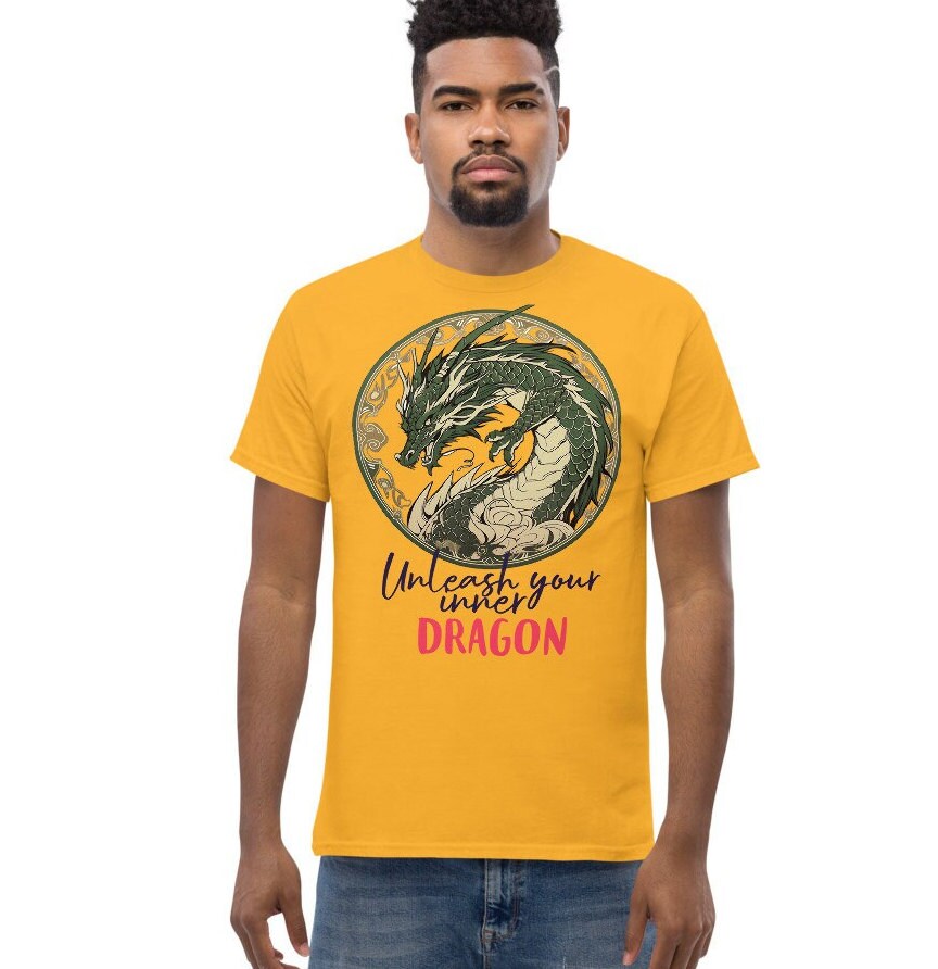 Regalo De Camisa De Dragón Para Ella él Dragón Chino Estampado De