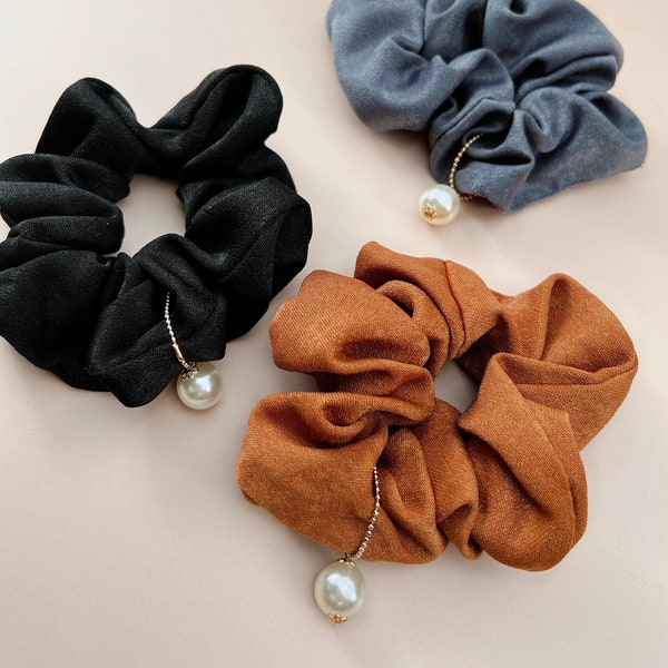 Pearl Scrunchie - Etsy