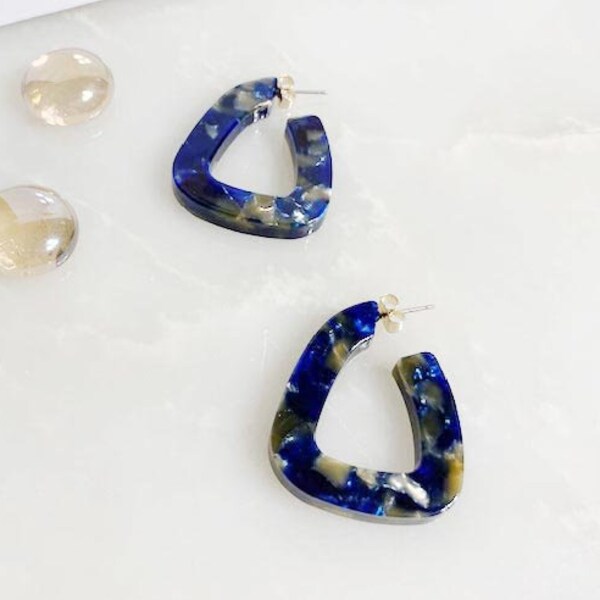 Marble Earrings - Etsy