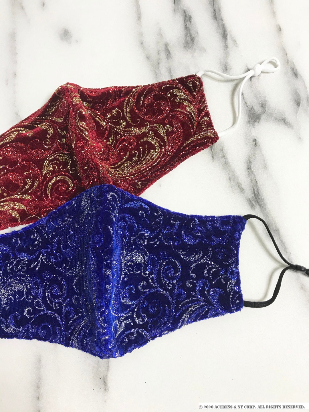 Glam Face Mask With Nose Wire, Velvet Mask, Dressy Mask, Glittered Mask ...