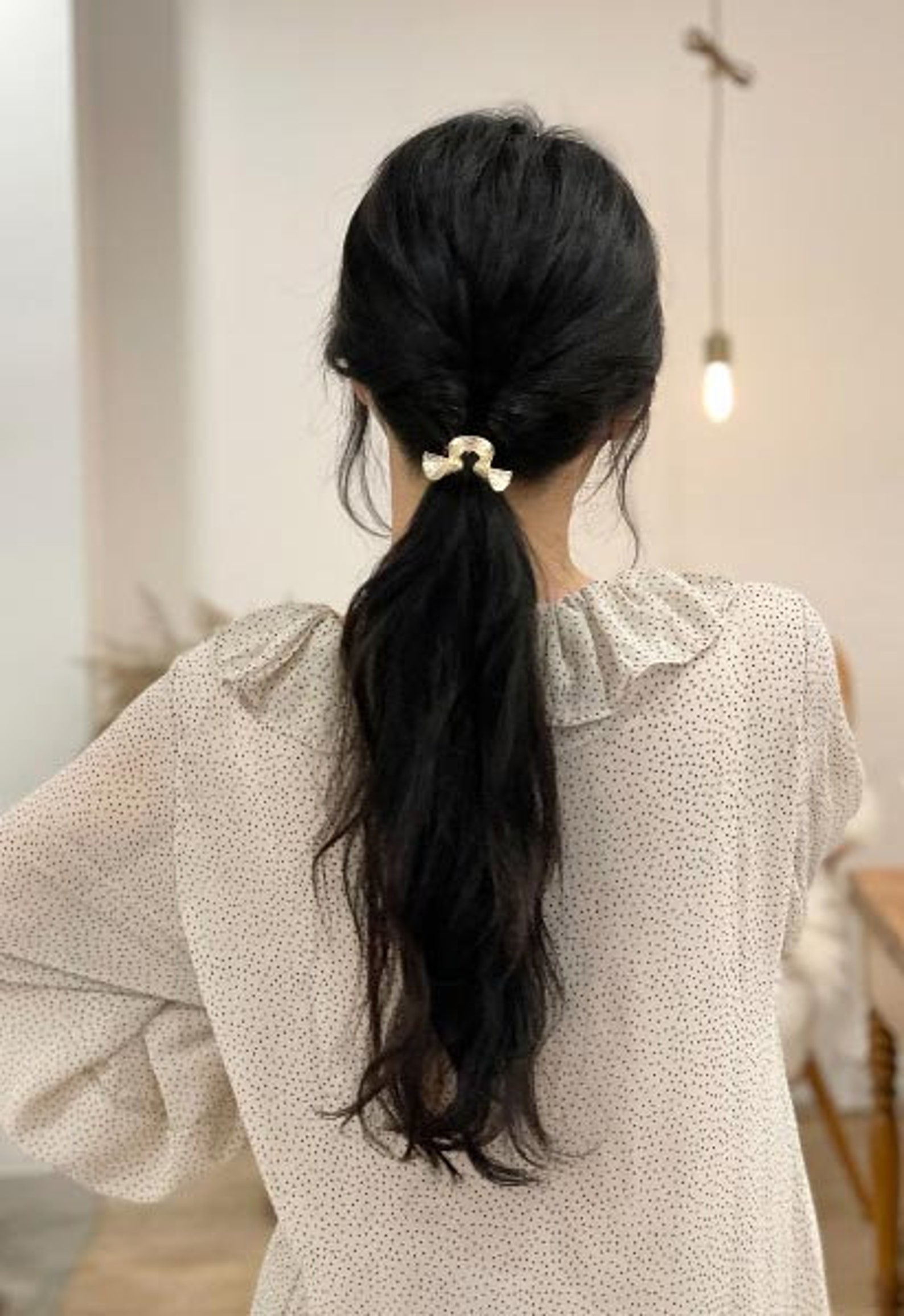 Wave Ponytail Cuff Matte Gold Hair Cuff Metal Hair Curler - Etsy