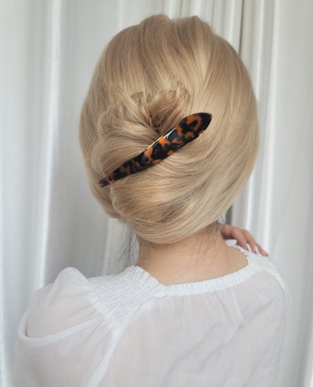 Marble Acetate Extra Large Hair Claw Clip, Tortoise Bun Holder ...