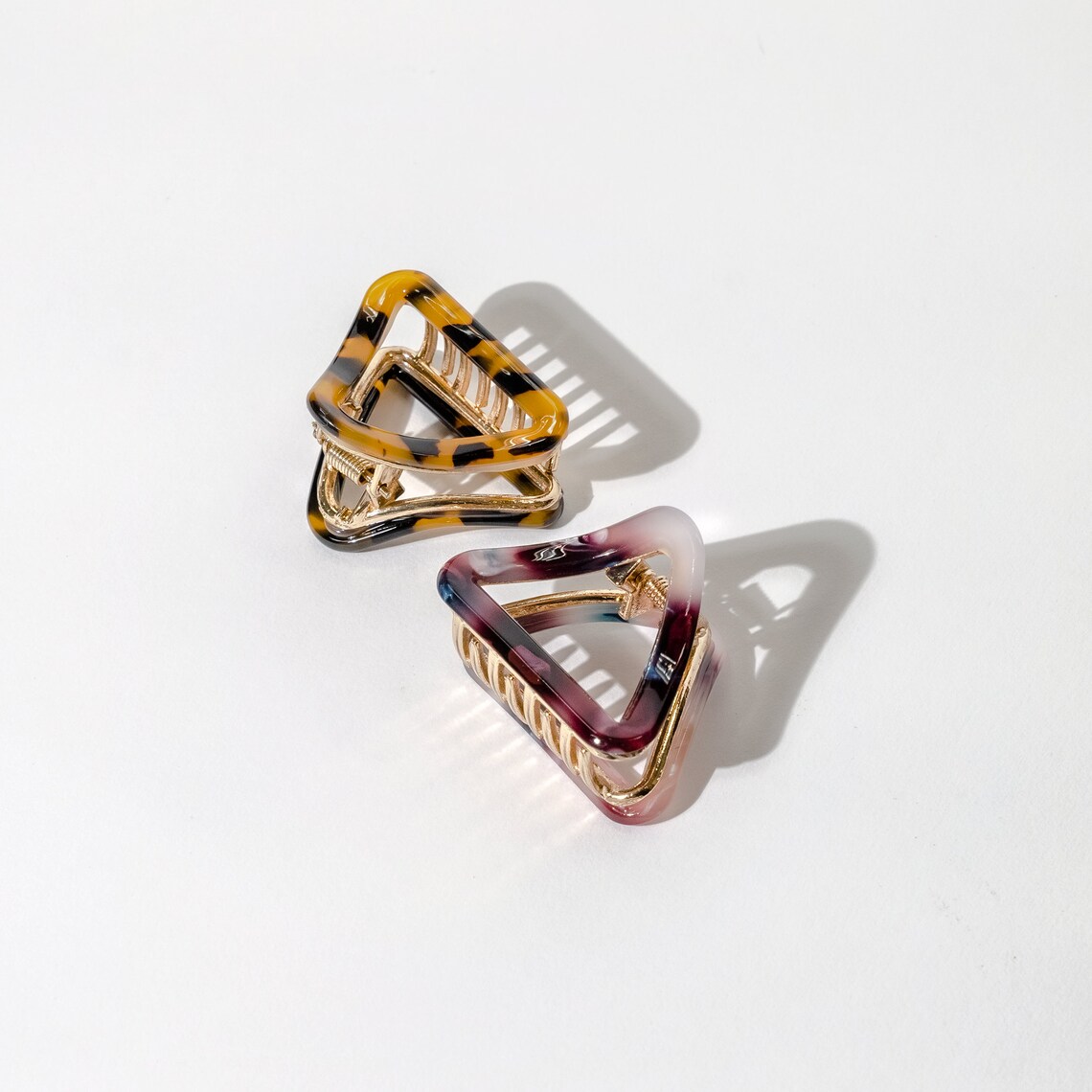 Small Hair Claw Clip Tortoise Triangle Hair Claw Clip - Etsy