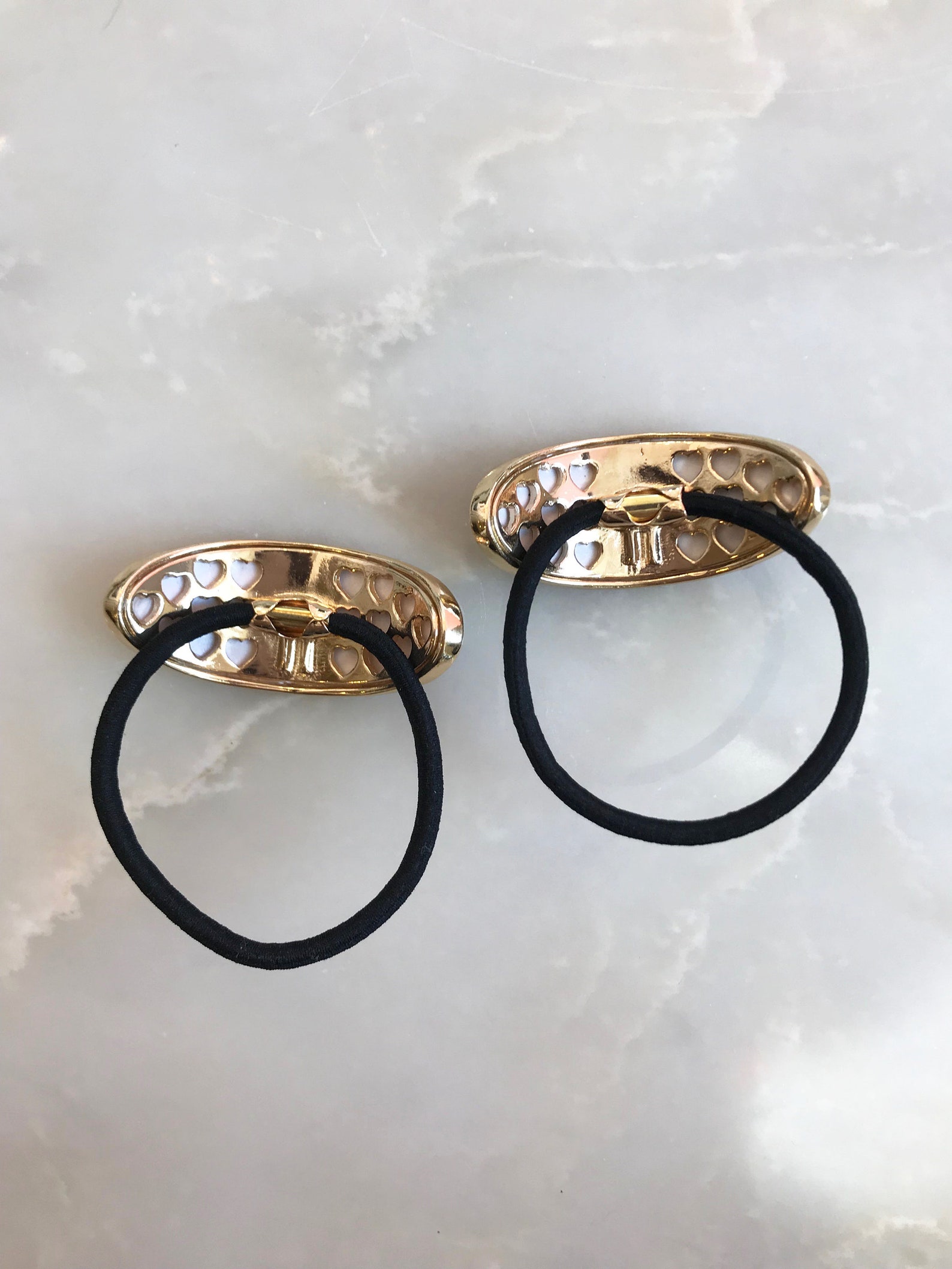 Floral Ponytail Gold Accent Ponytail Gold Finish Ponytail | Etsy