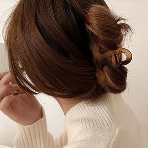 Extra Large Hair Claw Clip, Matt Braid Acrylic Hair Claw Clip ...