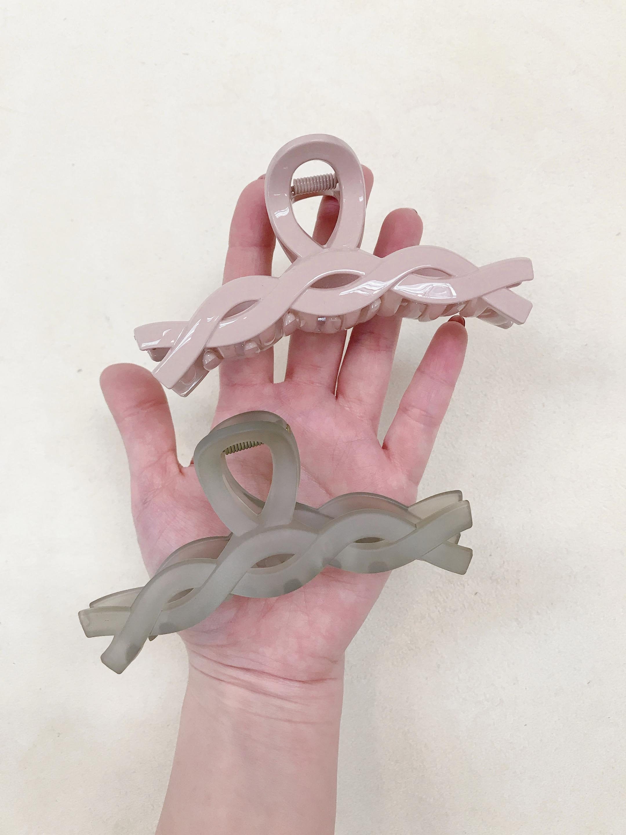 Extra Large Hair Claw Clip Matt Braid Acrylic Hair Claw Clip | Etsy