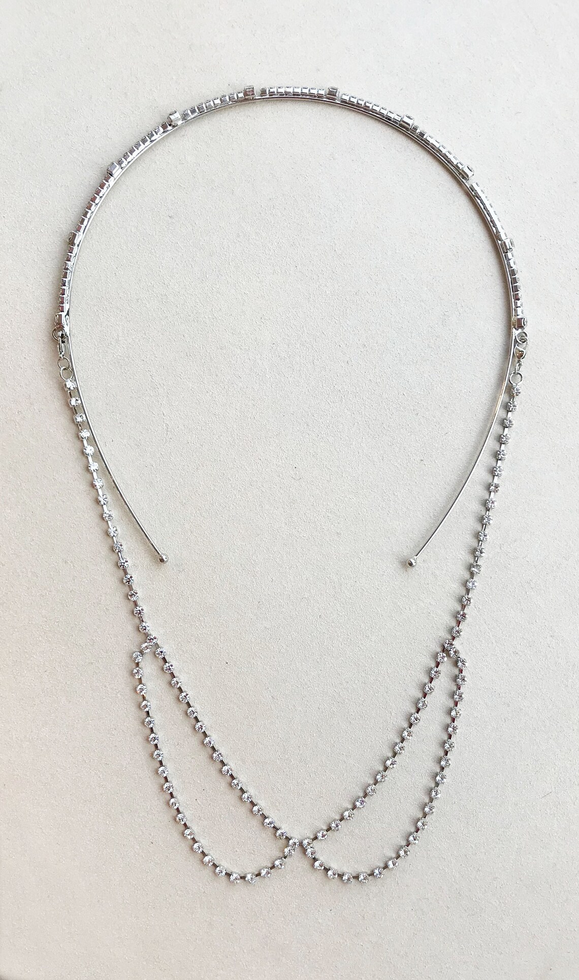 Drape Headpiece Chain Headpiece Gold Headband Silver - Etsy