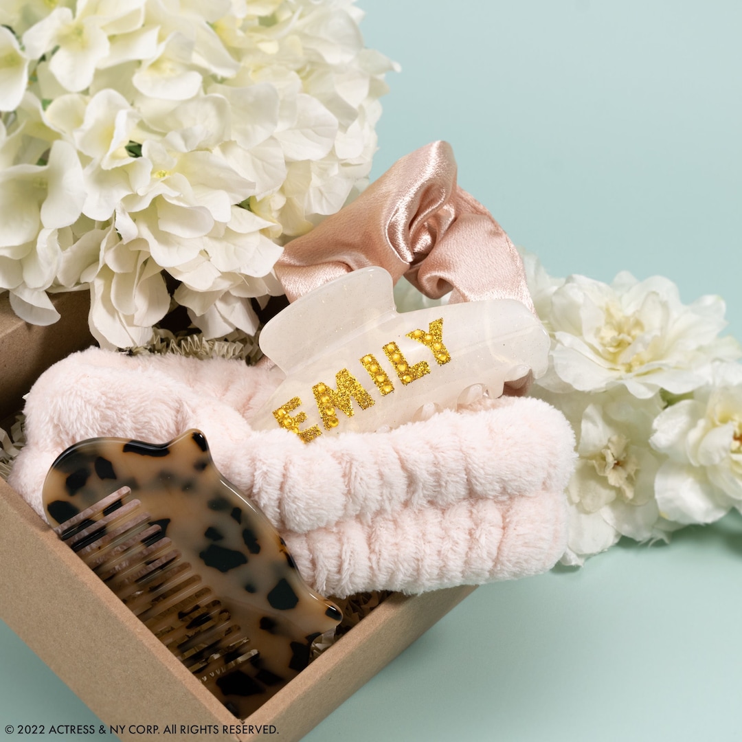 Gift SET Box With Personalized Hair Clip, Christmas Gift Box, Family ...