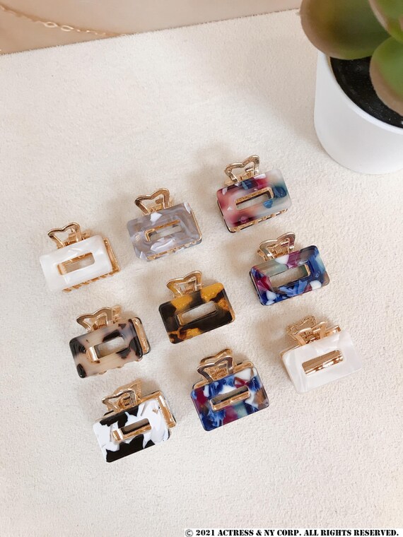 Small Hair Claw Clip Mini Hair Clip Tortoise Hair Clip - Etsy