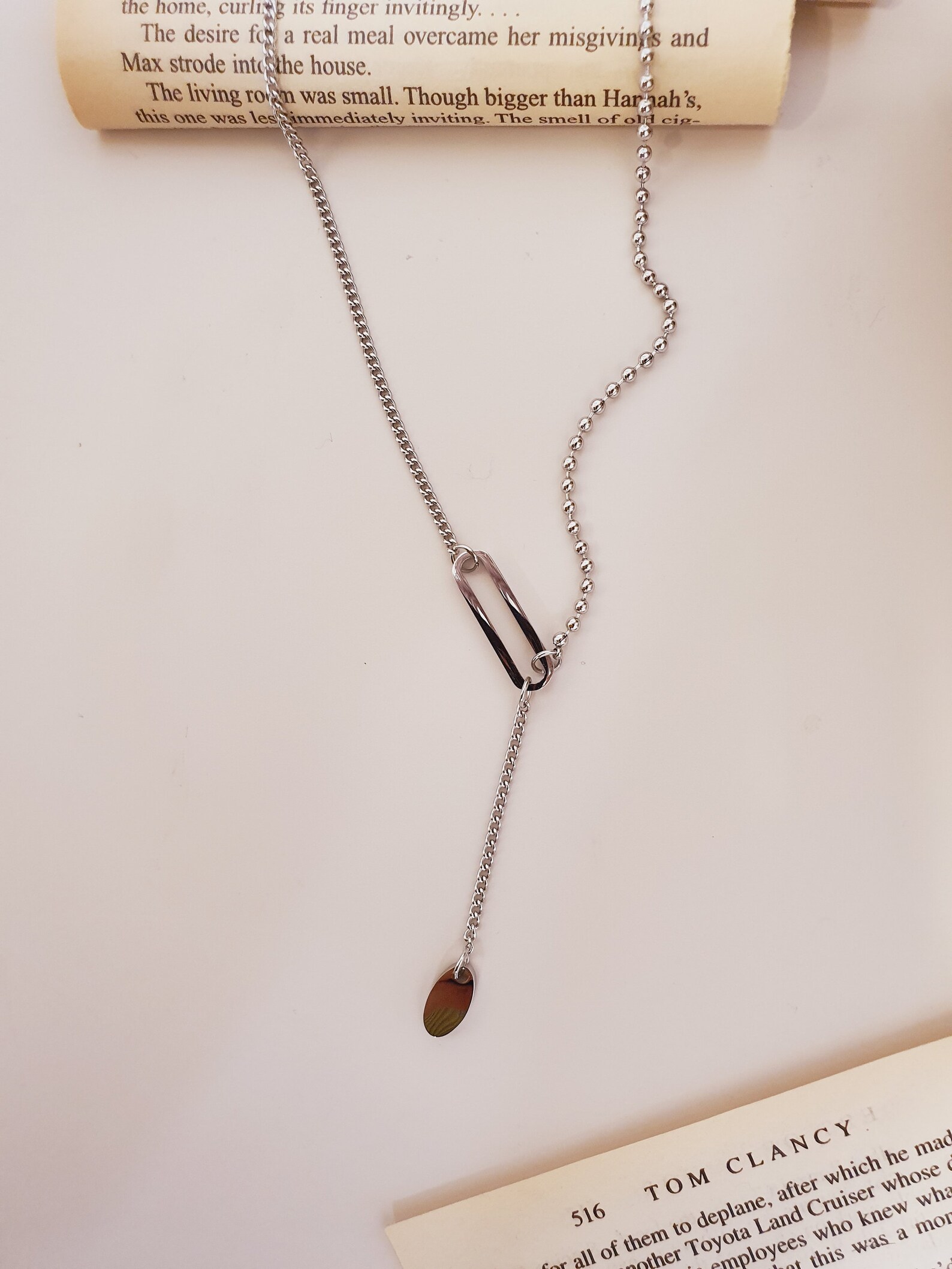Dainty Lariat Y Necklace Minimalist Bar Necklace Simple - Etsy