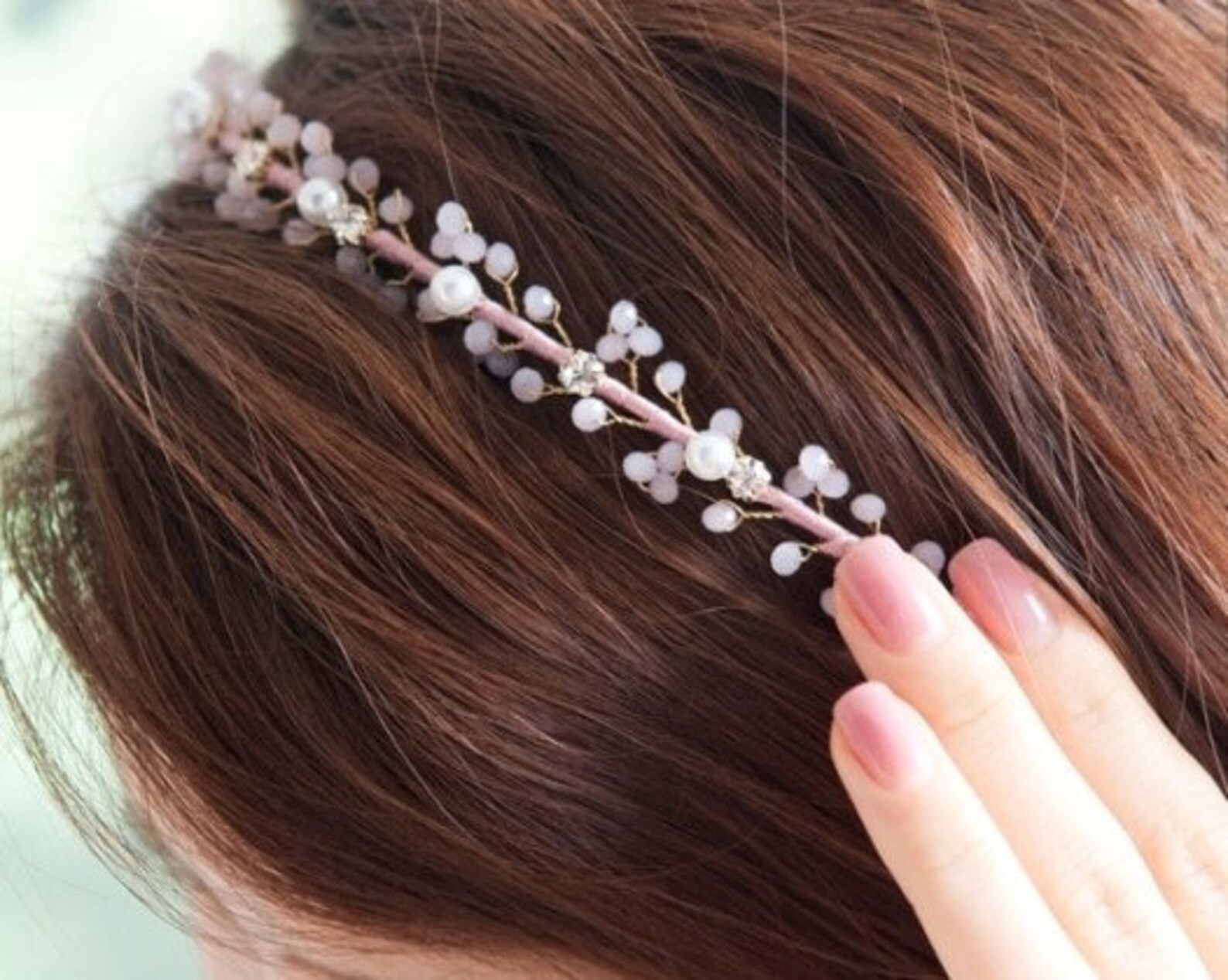 Flower Headband Leaf Headband Spring Headband Floral Bridal - Etsy