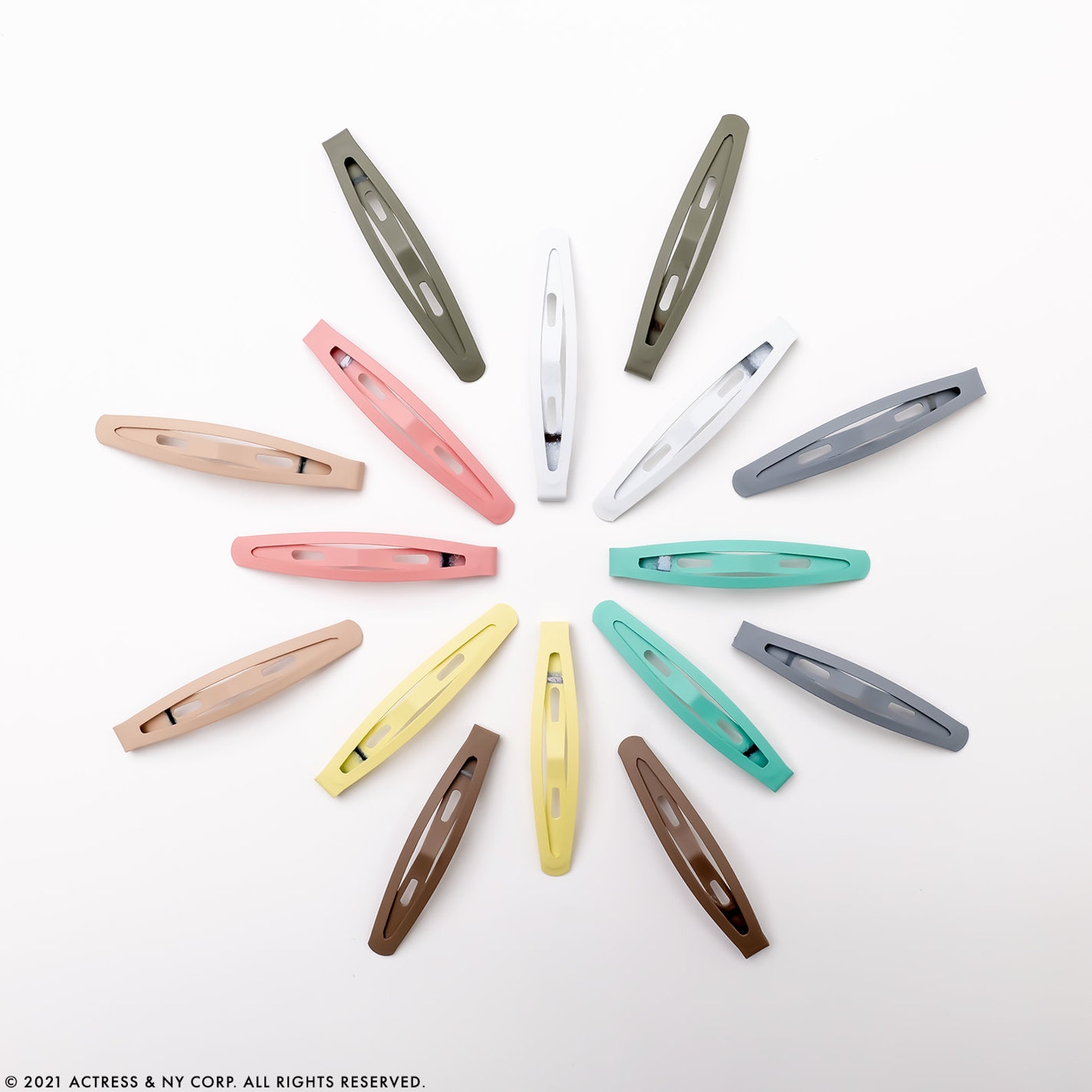 SET of Minimalist Matte Hair Clips Snap Hair Clips for Women - Etsy