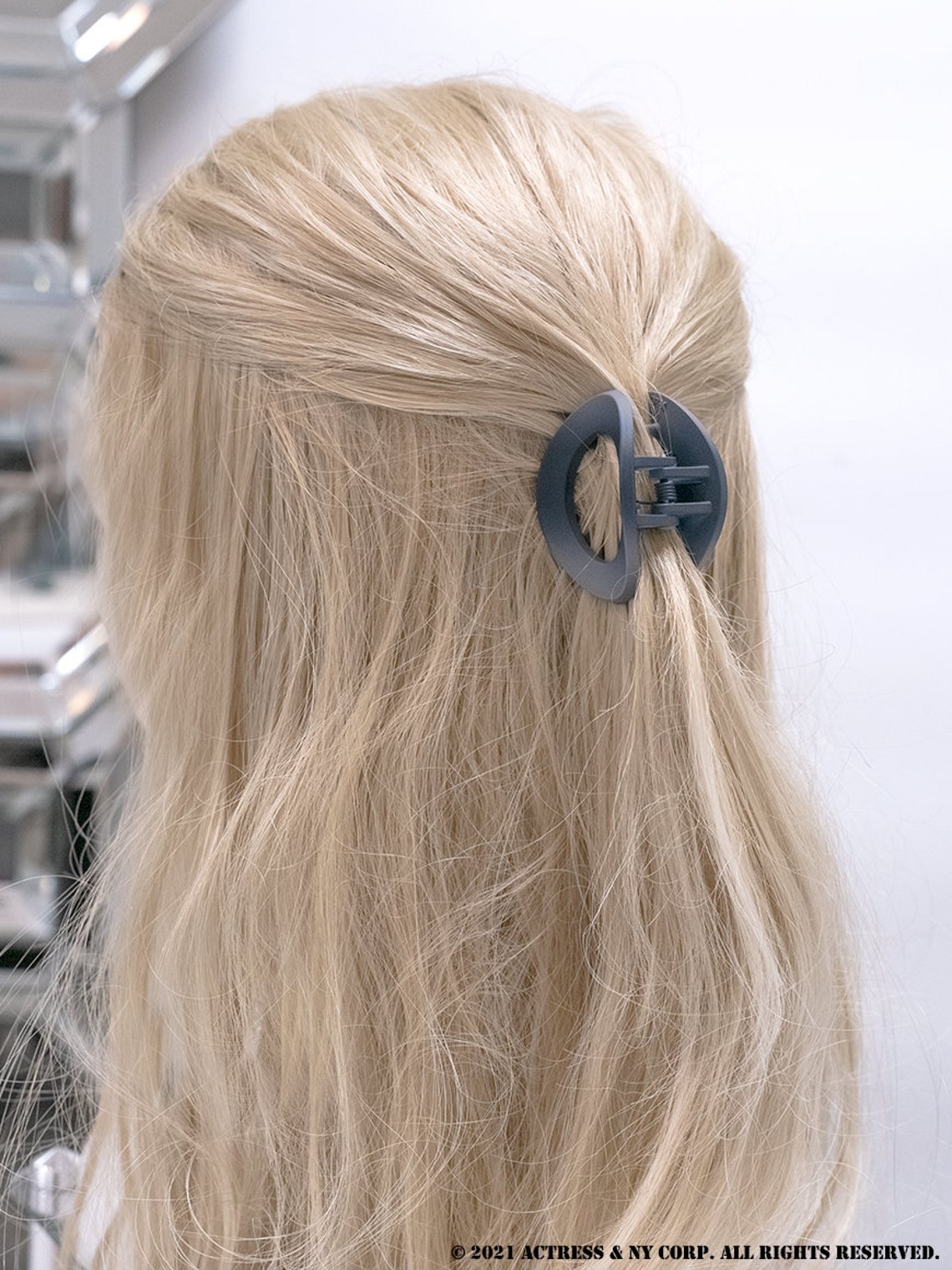 Small Hair Claw Clip Matte Ellipse Hair Clip Minimalist - Etsy