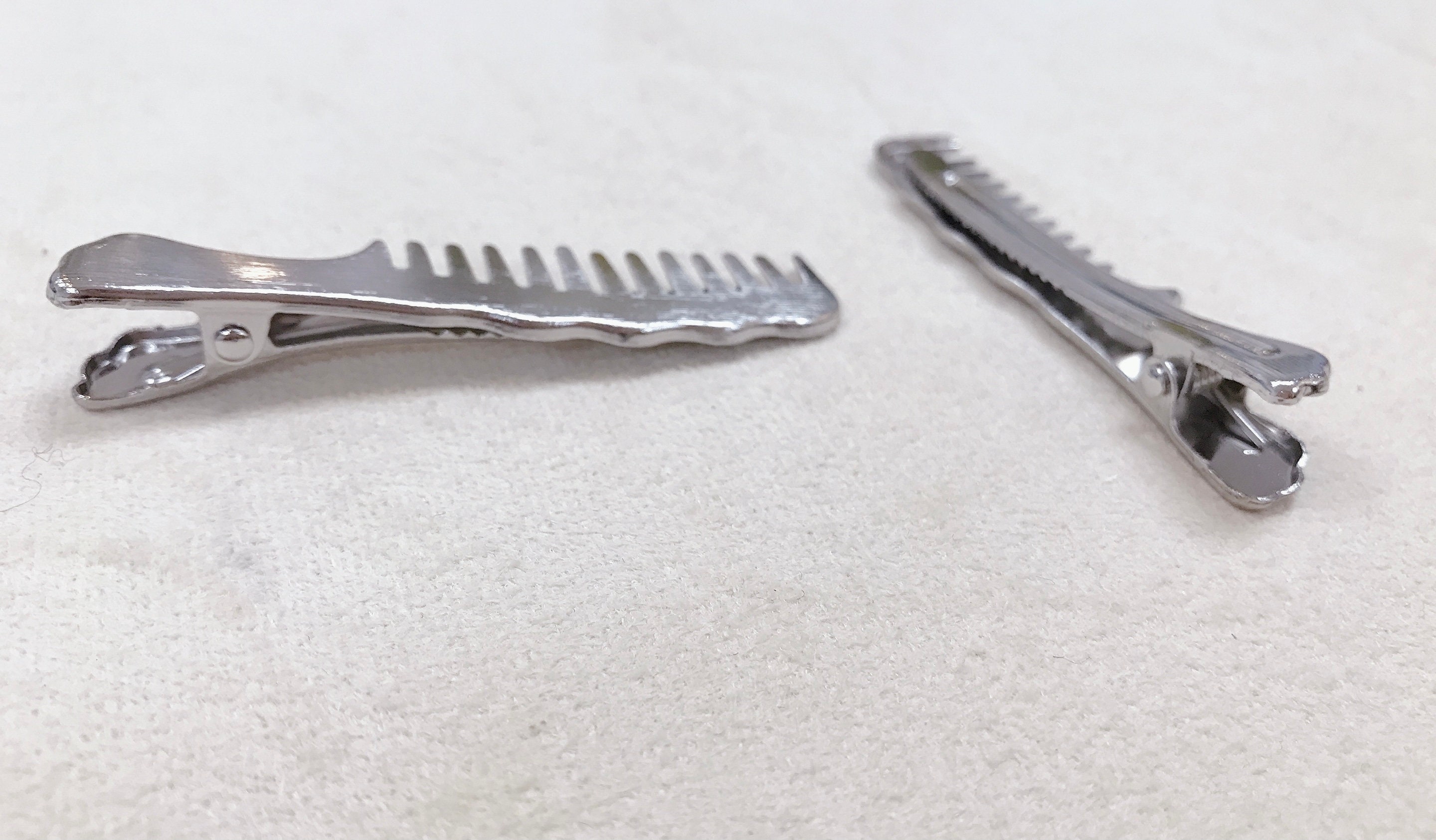 2pcs Set Tooth Comb Hair Clip Small Metal Hair Clip | Etsy