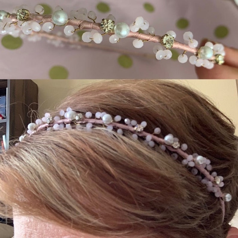 Flower Headband Leaf Headband Spring Headband Floral Bridal - Etsy