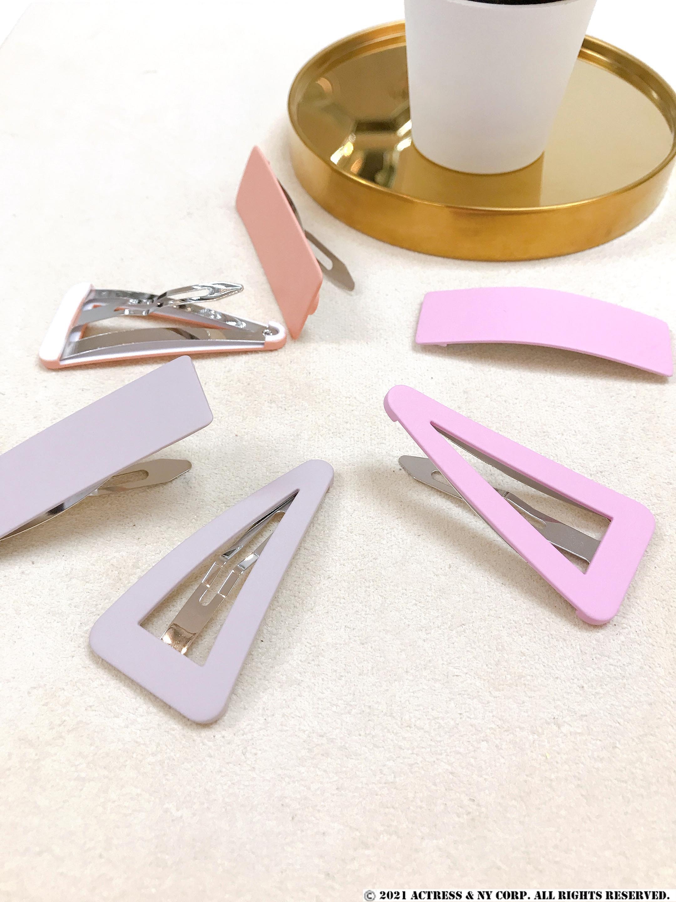 2pcs SET of Large Snap Hair Clips Minimalist Matte Hair | Etsy