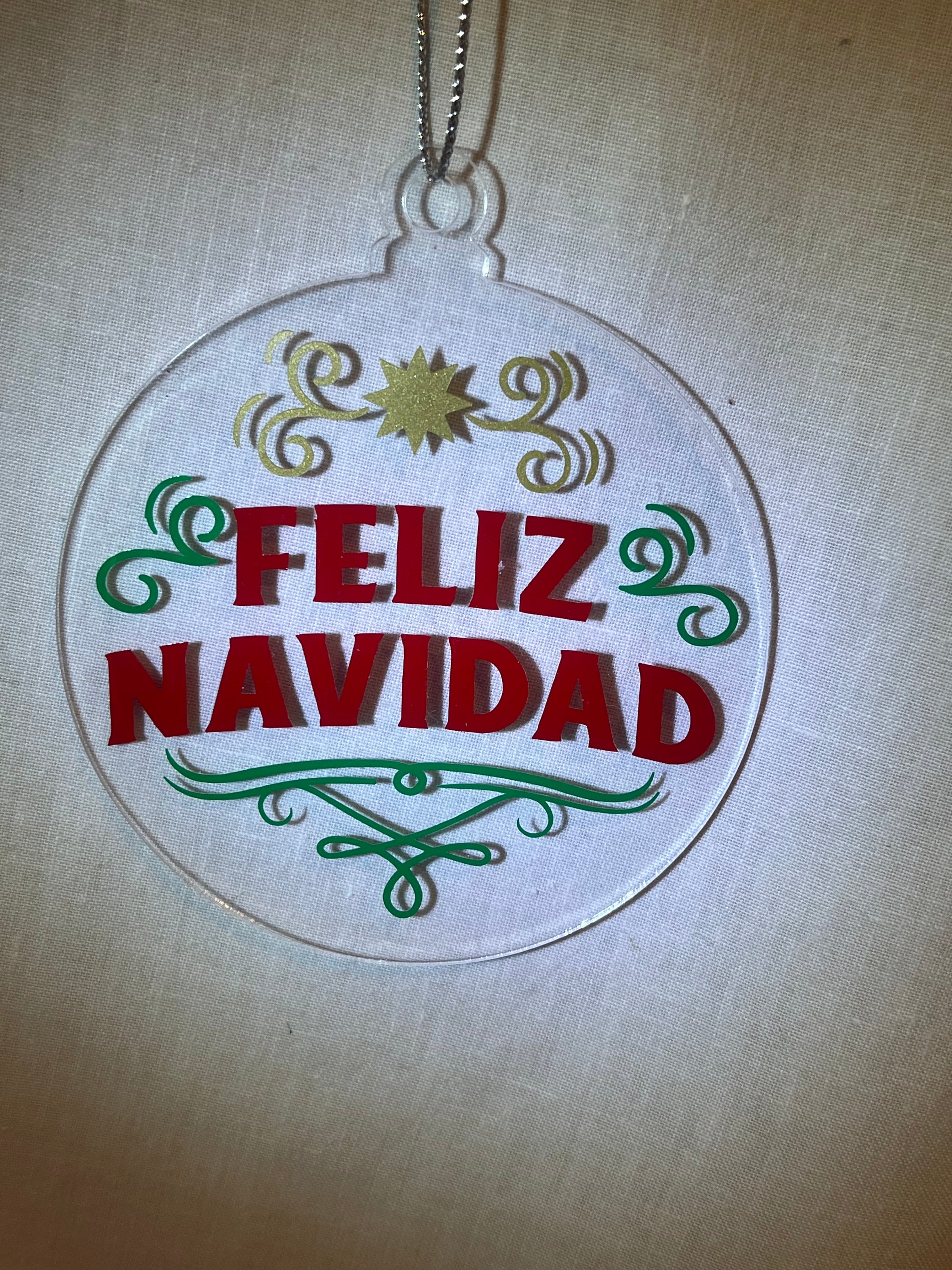 Feliz Navidad Ornament - Etsy