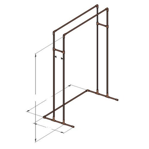 Digital Download Only Double Copper Pipe Frame Wedding Arbor Backdrop ...