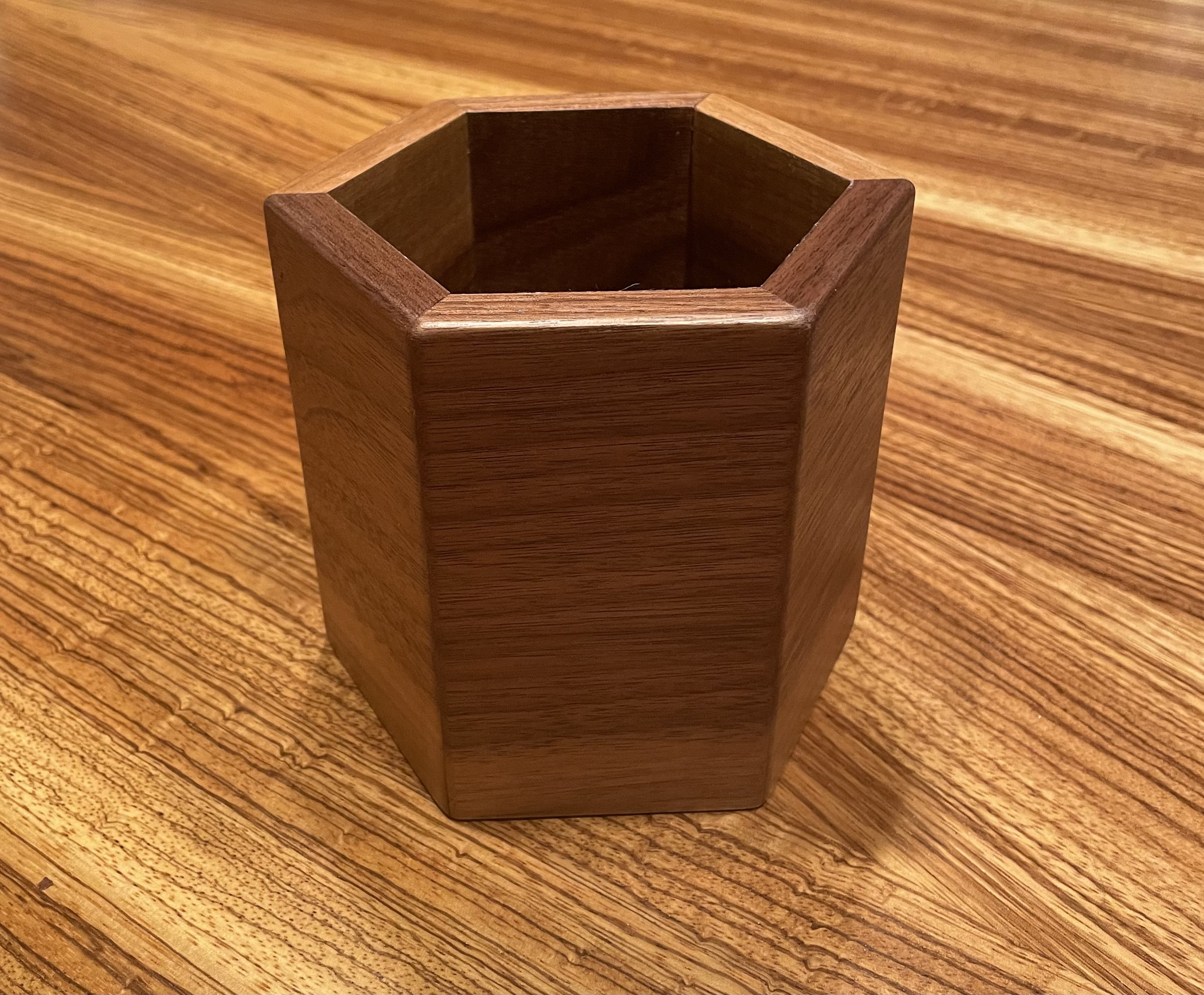 Wood Hexagon Planter - Etsy