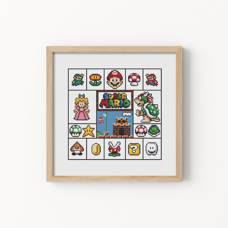 Mario Nintendo Cross Stitch - Etsy
