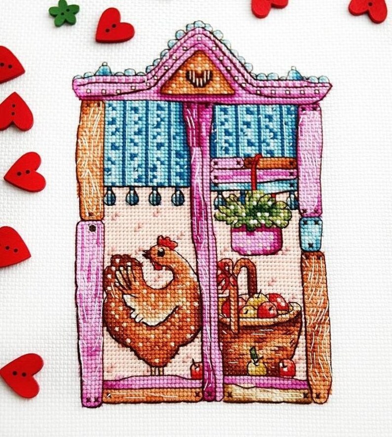 Small Funky Chicken Funky Animals Cross Stitch Pattern Hand - Etsy UK