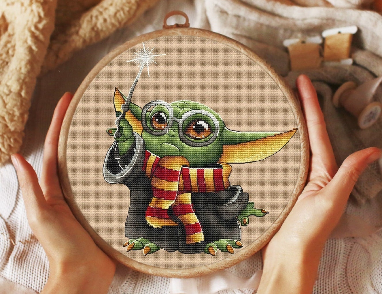 Green Alien Wizard Fandom Cross Stitch Pattern Characters From - Etsy ...