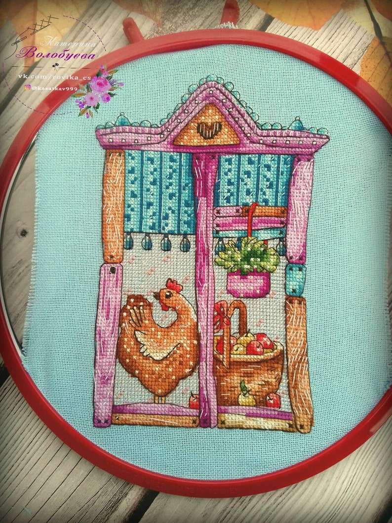 Small Funky Chicken Funky Animals Cross Stitch Pattern Hand - Etsy