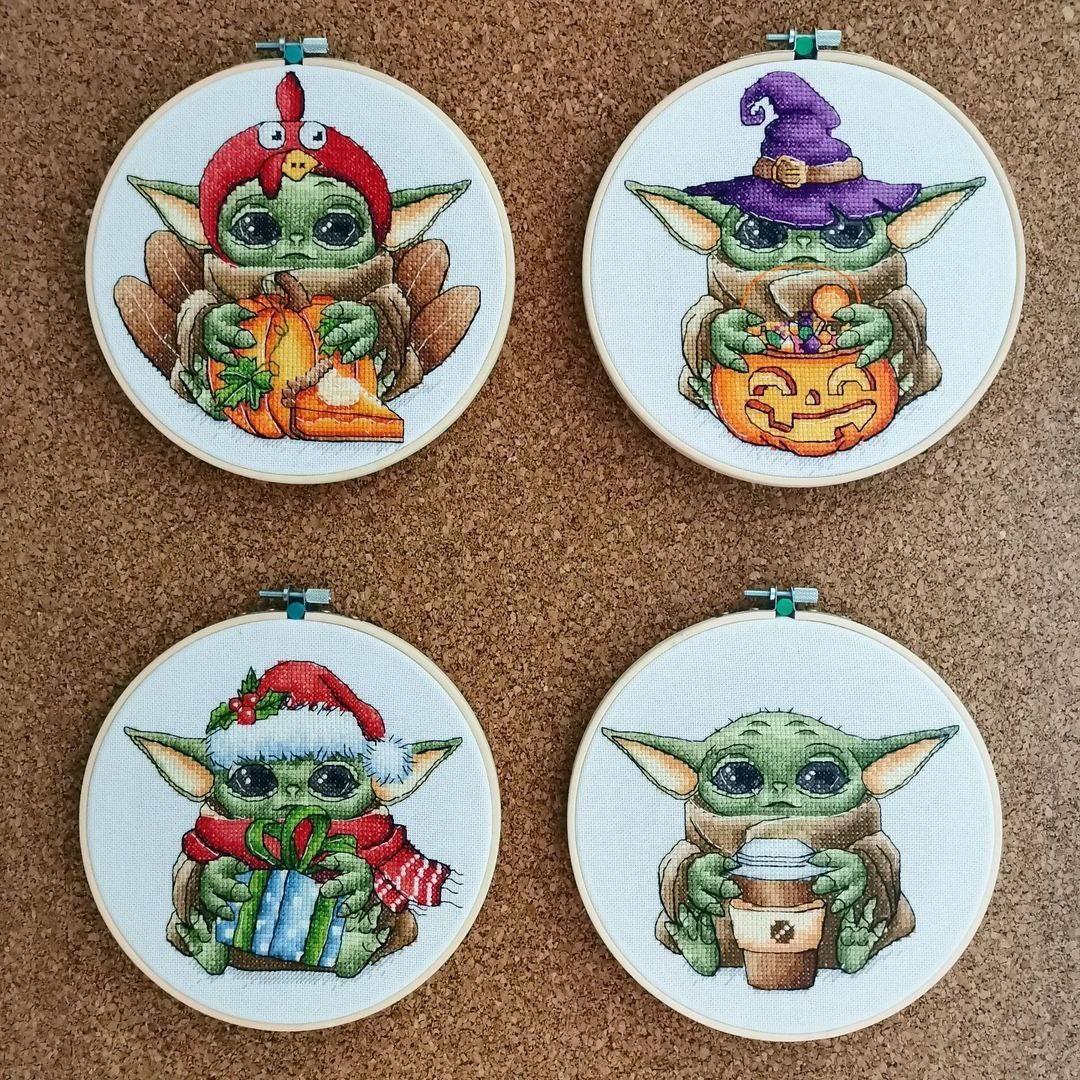 Baby Aliens Cross Stitch Pattern, Bundle Cross Stitch, Movie Cross ...