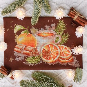 Taste of Winter Christmas Cross Stitch Pattern Hand Embroidery Design ...