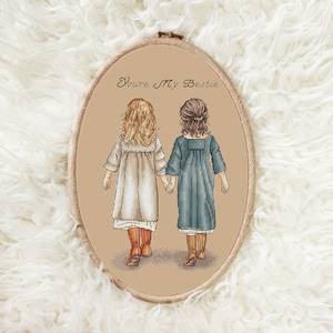 You're My Bestie Cross Stitch Pattern Quote Cross Stitch Chart Bestie ...