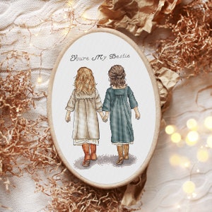 You're My Bestie Cross Stitch Pattern Quote Cross Stitch Chart Bestie ...