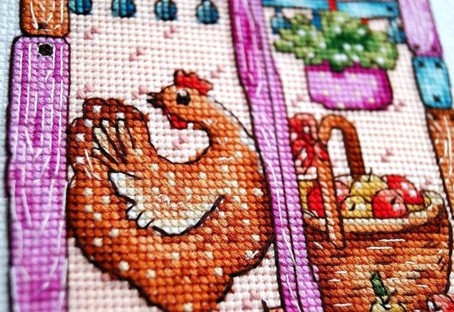 Small Funky Chicken Funky Animals Cross Stitch Pattern Hand - Etsy UK