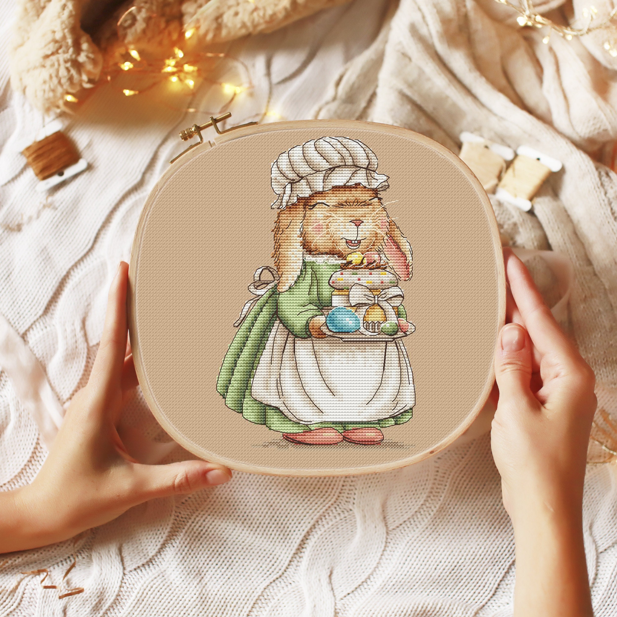 Easter Bunny Cross Stitch Pattern Animal Cross Stitch Chart - Etsy