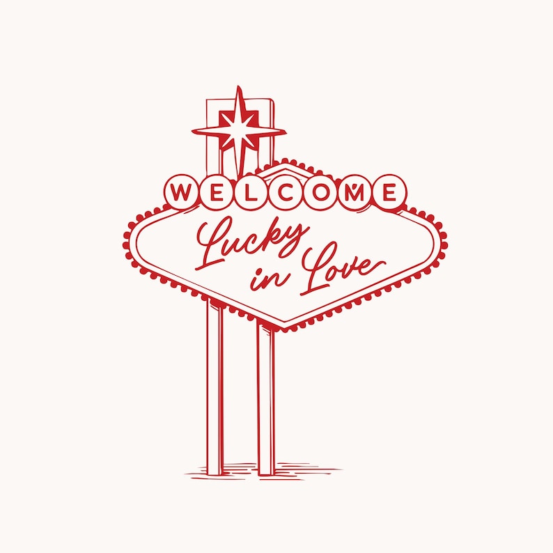 Lucky in Love Illustration Bundle | Bachelorette Party Graphics ...