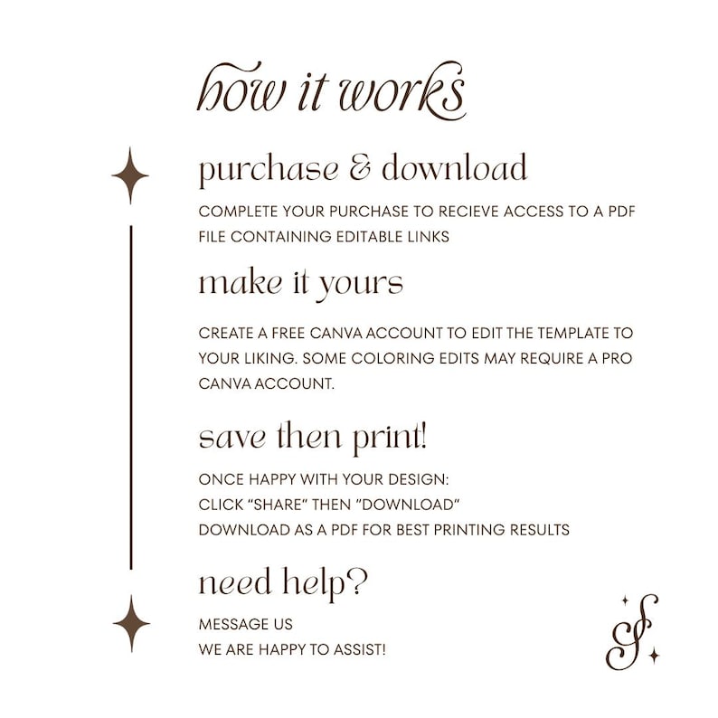 The Provenance Menu | Editable Canva Template | Timeless, Wedding ...