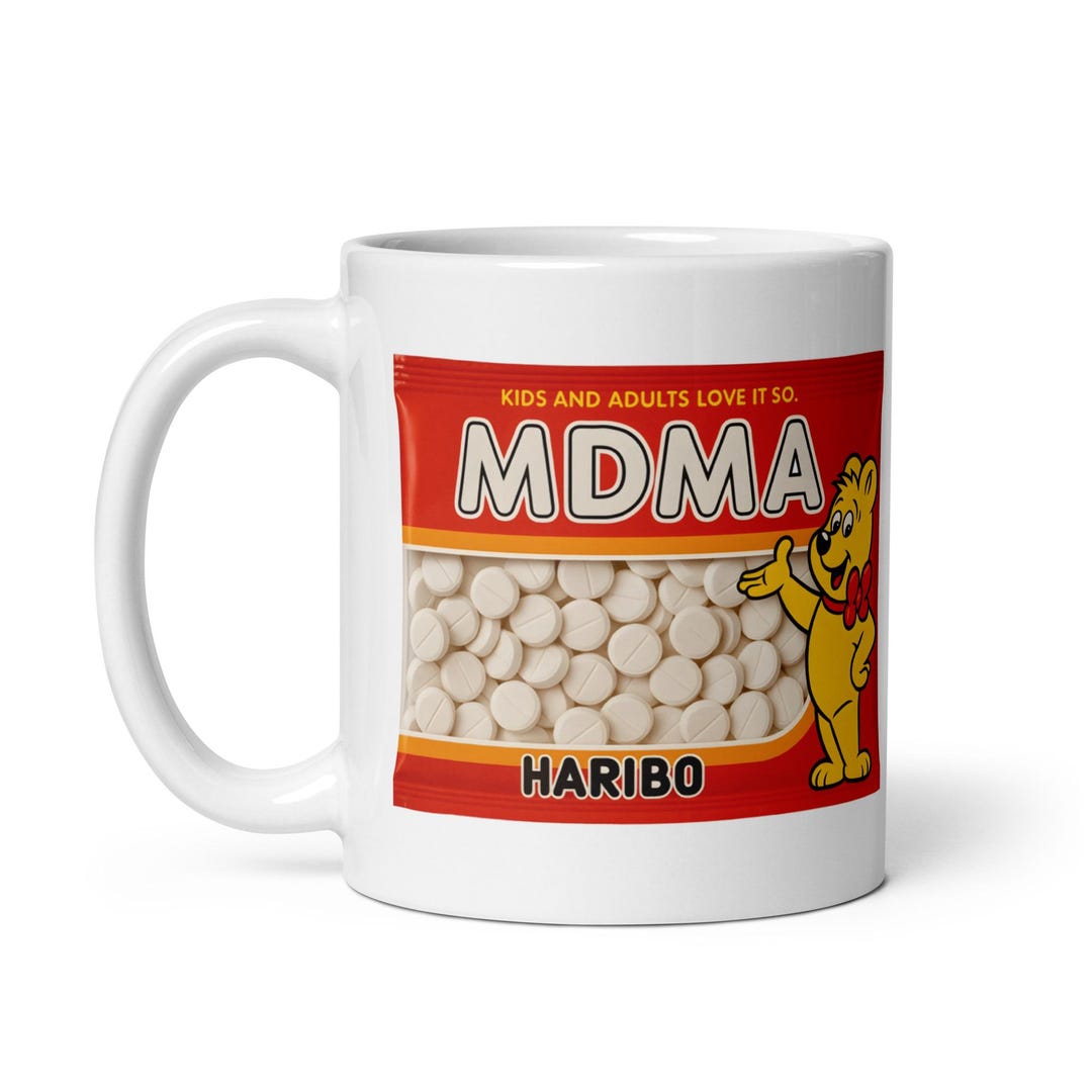 MDMA Haribo Parody Mug – Funny Gummy Bear-inspired Design With Bold ...